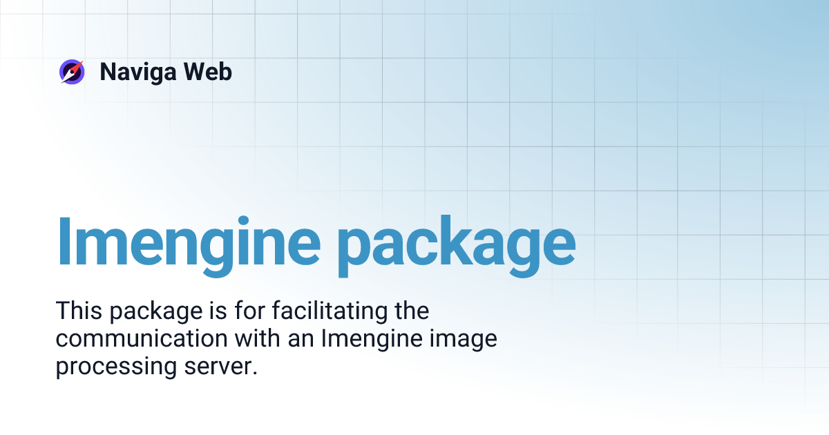 Imengine package | Naviga Web
