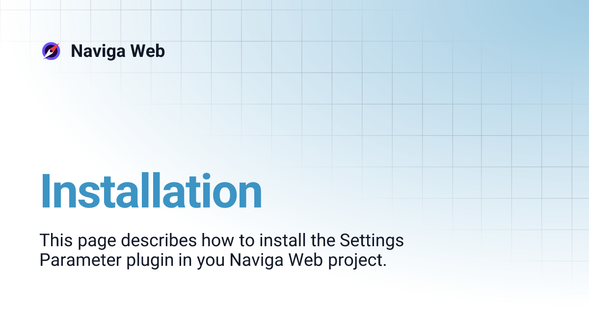 Installation | Naviga Web