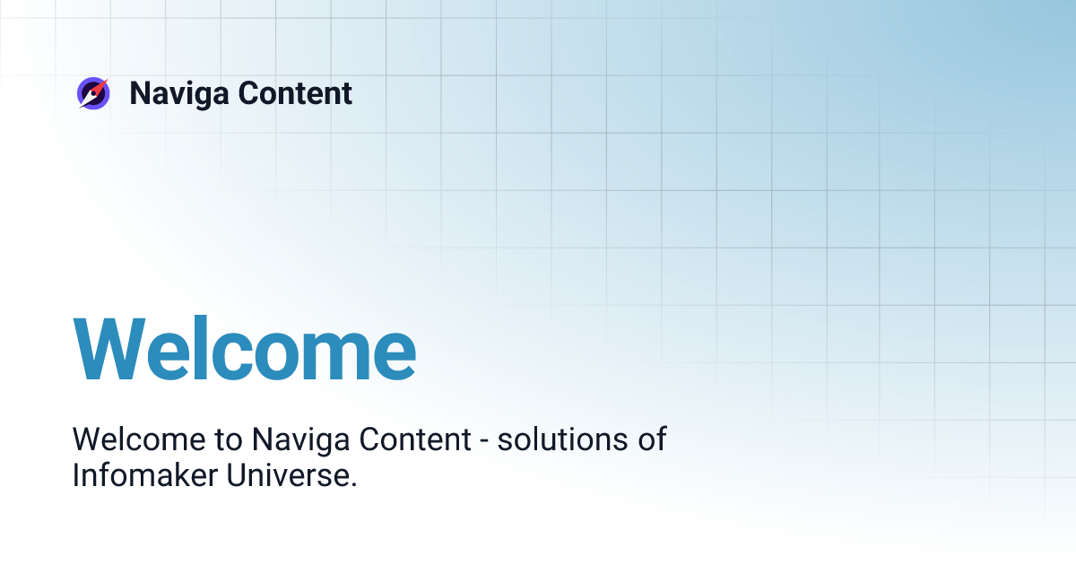 Welcome | Naviga Content