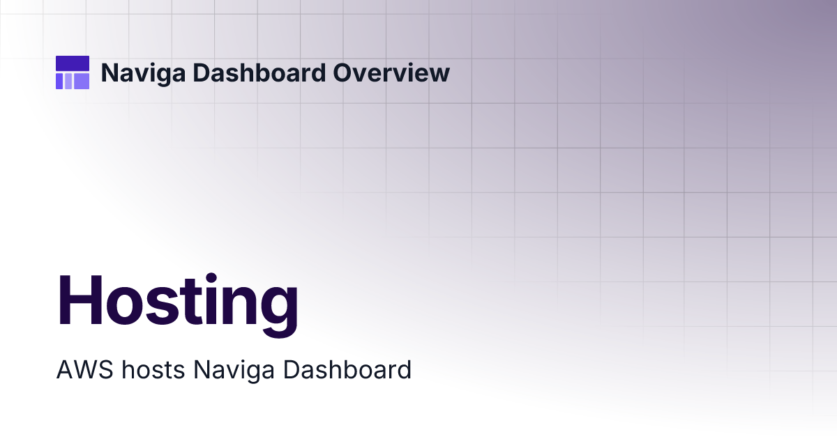 Hosting | Naviga Dashboard Overview